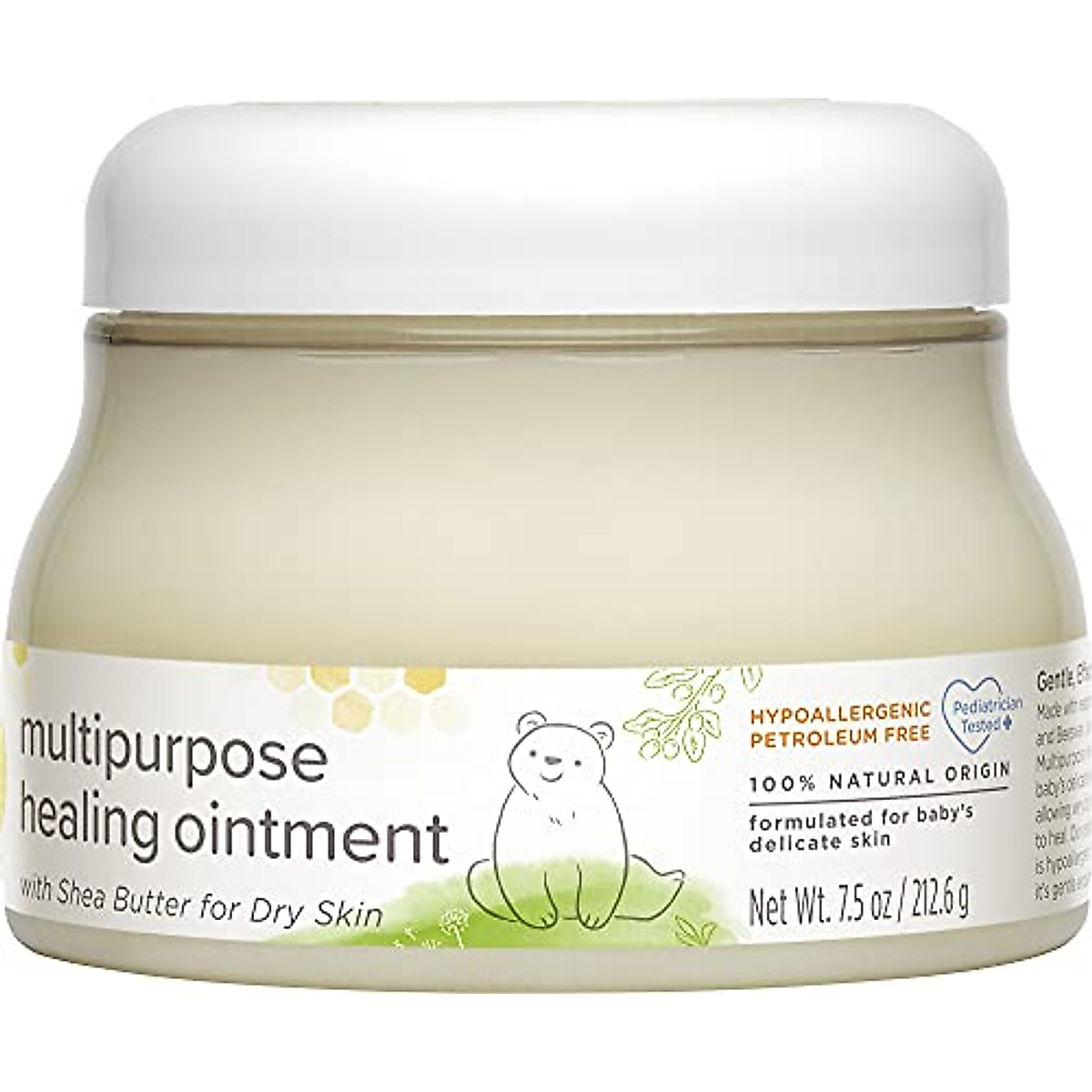 Burt's Bees Baby Healing Ointment, Face & Body Skin Care, Moisturizing with Shea Butter, 100% Natural, 7.5 Ounce