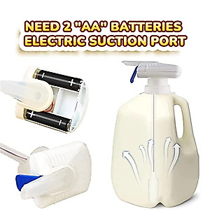 FOCHIER F Automatic Drink Dispenser, 2PCS Electric Tap for Milk Juice, Drink Dispenser with Stainless Straw Cleaning Brush, Milk Dispenser for Kids, Beverage Dispenser for Party Wedding