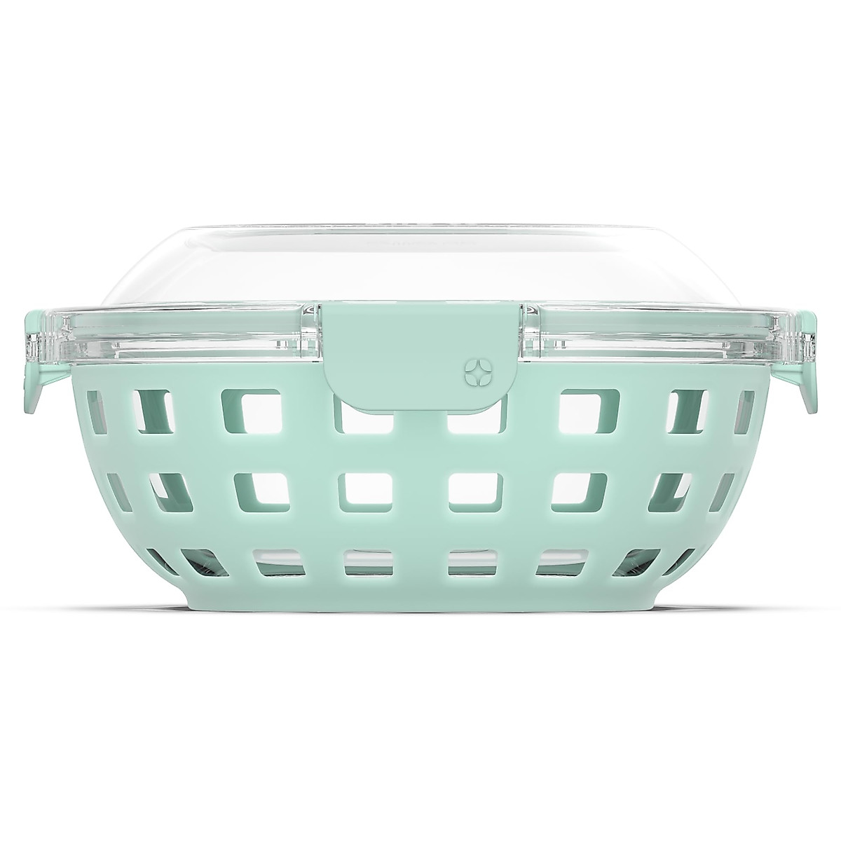 Ello DuraGlass Food Storage Glass Lunch Bowl - Meal Prep Container with Silicone Sleeve and Airtight Lid, 5 Cup, Yucca