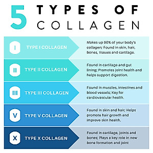 Collagen Pills for Women & Men (Types I, II, III, V & X) - Hydrolyzed Multi Collagen Pills - Collagen Peptides Capsules for Hair, Skin, Nails, Joints & Bones - Bioactive Complex Supplement - BeautiBe