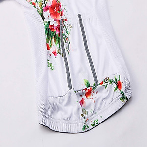 JPOJPO Women 's Cycling Jersey Women Bike Jersey Summer Bicycle Clothing Pro MTB Road Girl Cycling Shirts Tops Quick Dry, Breathable, Cd5806, M for Chest32-34