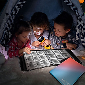 OMOTIYA Trading Card Binder, Fit 720 Cards with 9-Pocket Double Side Pages, Baseball Collection Binder with 40 Sleeves Included, Sports Card Collectors Album Holder for TCG