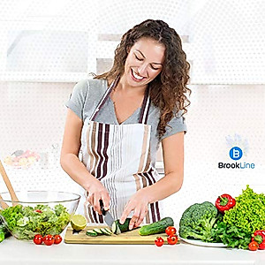 Brookline Wood Cutting Board Set - Extra Thick 3 Charcuterie Boards - Made from Organic Bamboo - Used for Cooking, Meat, Cheese and Vegetable Chopping