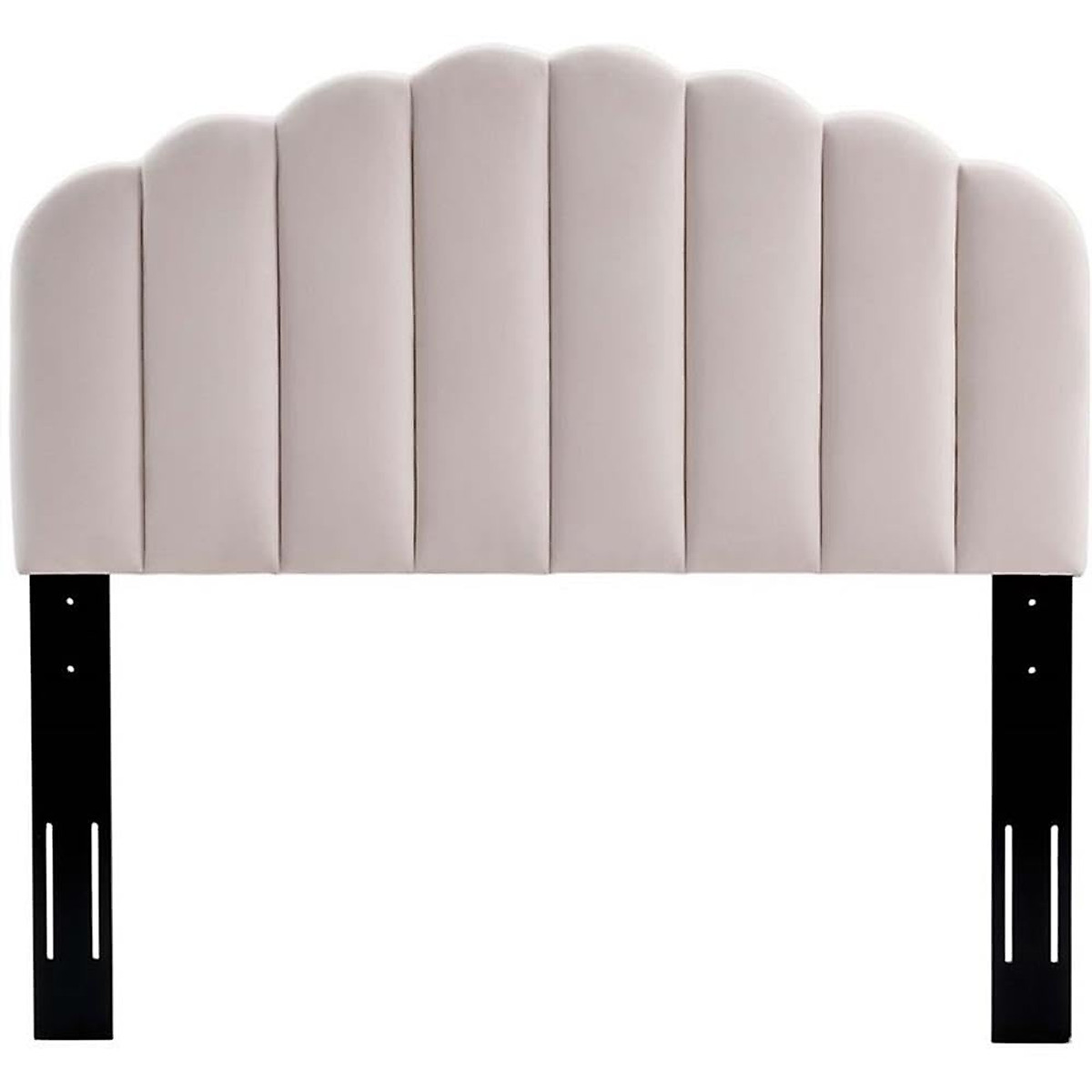 Modway Veronique Twin Modern Performance Velvet Headboard in Pink