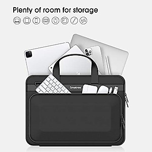 Smatree Heavy Duty Hard Case Compatible for 16.2inch MacBook Pro 2021, for 15.6inch Acer Aspire 5, Predator Helios 300, Nitro 5, for 15.6 inch HP Pavilion (Black)