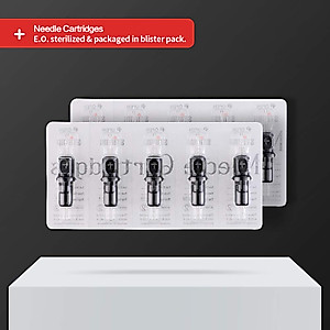 STIGMA #10(3RL) Bugpin Disposable Tattoo Needle Cartridges with Membrane Safety Cartridges for Tattoo Artists Round Liner 20Pcs Standard Pack EN05-20-1003RL