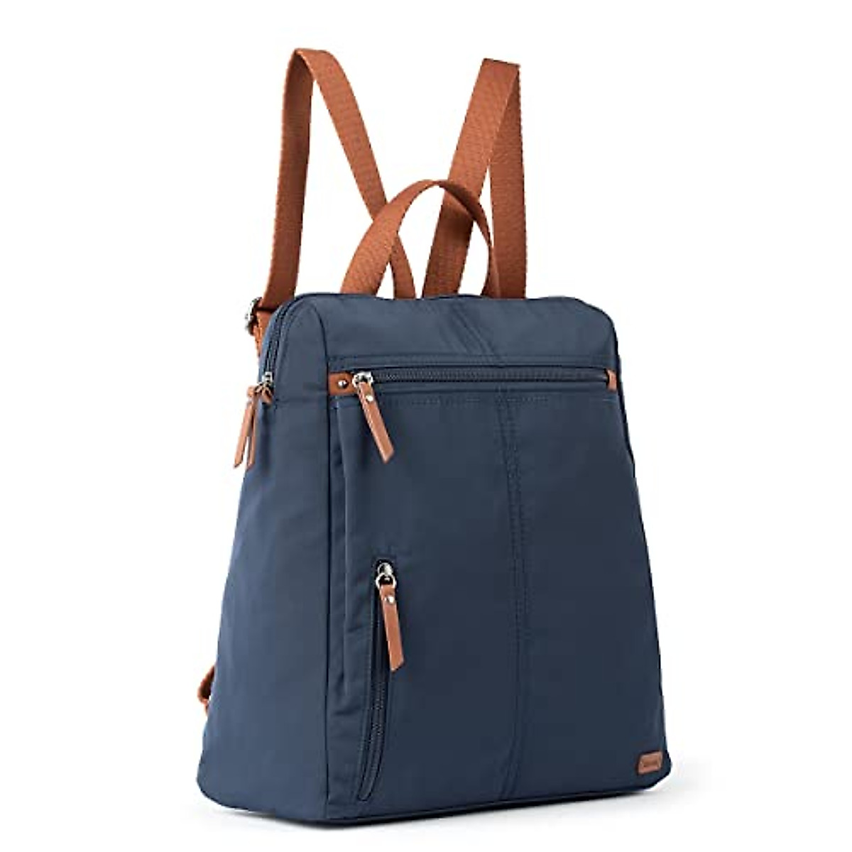 The Sak Women's Recycled Esperato Backpack in Nylon, Spacious Bag with Adjustable Back Strap, Navy II, One Size
