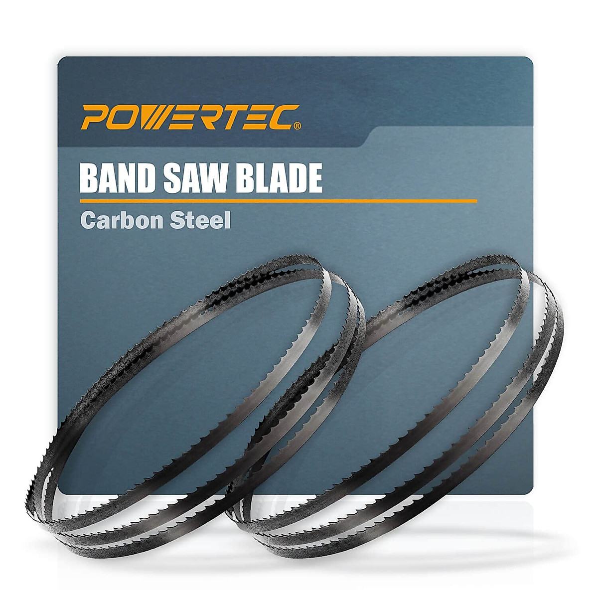 POWERTEC 56-7/8 Inch Bandsaw Blades, 1/4" x 14 TPI Band Saw Blades for Sears Craftsman, Shopcraft, and Duracraft 3-Wheel Band Saw for Woodworking, 2 Pack (13213-P2)