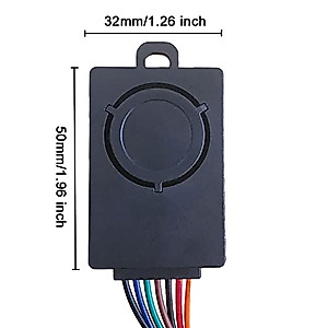 Bike Fender E-Bike Alarm System 48V 60V 72V with Two Switches for Electric Bicycle/Scooter/Motorcycle/Tricycle/Ebike/Brushless Controller Mud Guards (Color : 6P Connector)