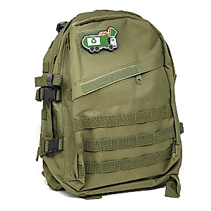 Garbage Truck Dumpster Fire Morale Patch | Recycle | PVC Rubber Tactical Patch | Funny Morale Patch