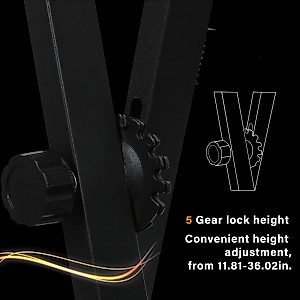 AODSK Single-X Keyboard Stand Adjustable Width & Height,Piano Stand with Locking Straps & Quick Release Mechanism-Adjust height in one second