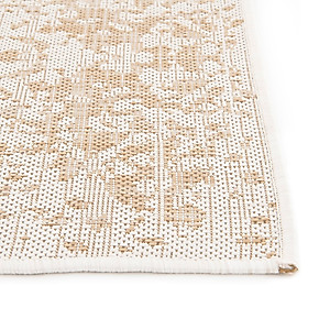 Rugs.com Jill Zarin Outdoor Collection Rug – 6' x 9' Blue Flatweave Rug Perfect for Bedrooms, Dining Rooms, Living Rooms