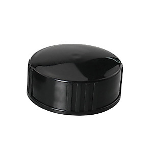 MEETOOT 12pcs Phenolic Resin Cover 28mm Black Poly Seal Screw Caps for Daily Chemicals, Food, Cosmetics Bottles