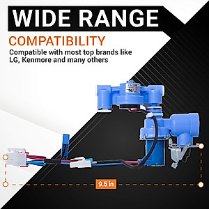 BlueStars Upgraded AJU72992601 Refrigerator Water Inlet Valve Replacement - Compatible with L.G Refrigerators - Replaces AP4671476 5221JA2011J 5221JA2011P PS3533117