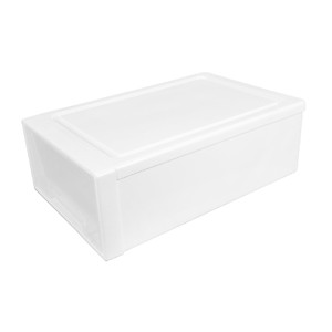Parliky Drawer Storage Box Bedsheet Storage Closet Organizer Clothes Bins Storage for Closet Storage Drawers Organizer Drawers Storage Closet Storage Drawer Plastic White
