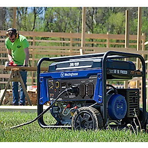 Westinghouse Outdoor Power Equipment 9500 Peak Watt Home Backup Portable Generator, Remote Electric Start with Auto Choke, Transfer Switch Ready, Gas Powered, CO Sensor, CARB Compliant