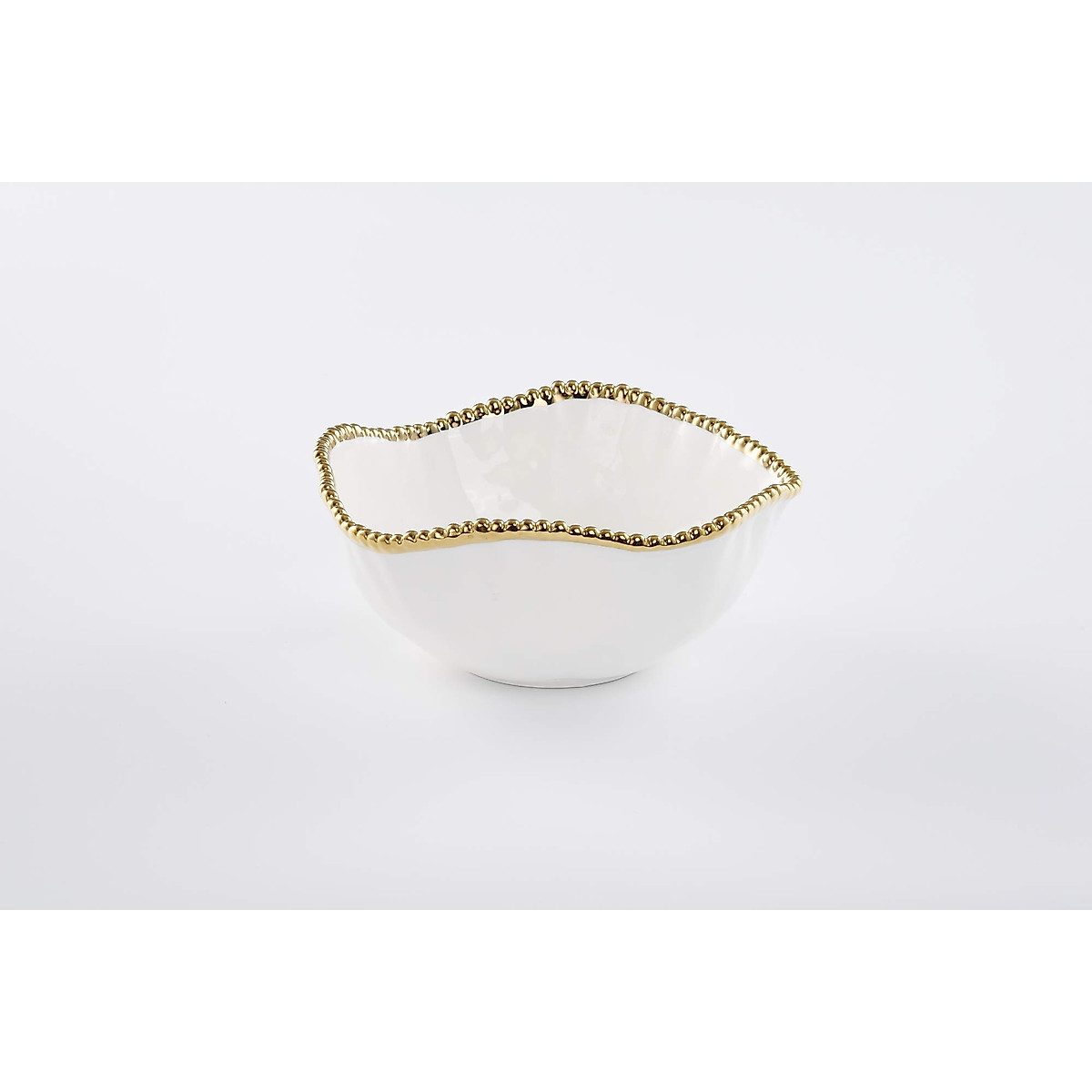 Pampa Bay Golden Salerno Porcelain Large Salad Bowl