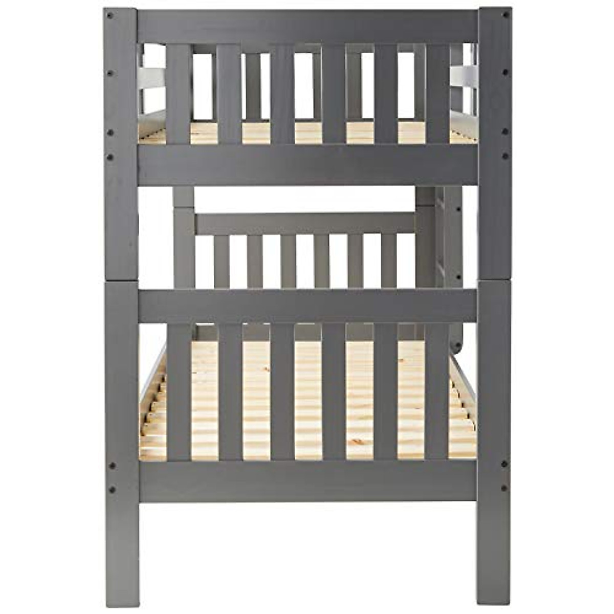 Donco Kids Austin Mission Twin Over Twin Dark Grey Bunkbed