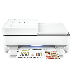 HP ENVY Pro 6455 Wireless All-in-One Printer, Mobile Print, Scan & Copy, Auto Document Feeder, HP Instant Ink ready, Works with Alexa (5SE45A)
