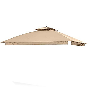 Garden Winds Replacement Canopy for The Shadow Creek Gazebo - Standard 350 - Beige Please Read Product Advice Before Purchasing