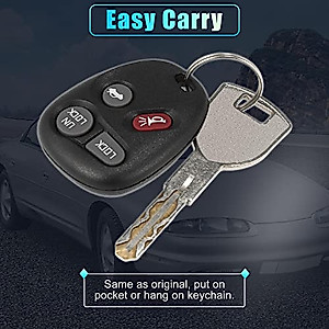X AUTOHAUX 315MHz ABO1502T Replacement Keyless Entry Remote Car Key Fob for Cadillac Seville 2000 for Chevrolet Impala Lumina Malibu Monte Carlo 2000 for Oldsmobile 88 98 1996-1999 4 Buttons