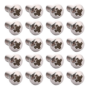 MroMax 100Pcs M2.5 x 5mm Pan Head Phillips Machine Screws, 304 Stainless Steel 18-8, Fully Thread, Metric Silver Gray Cross Head Screws Bolts for Computers, Camera and Other Small Electronic Devices