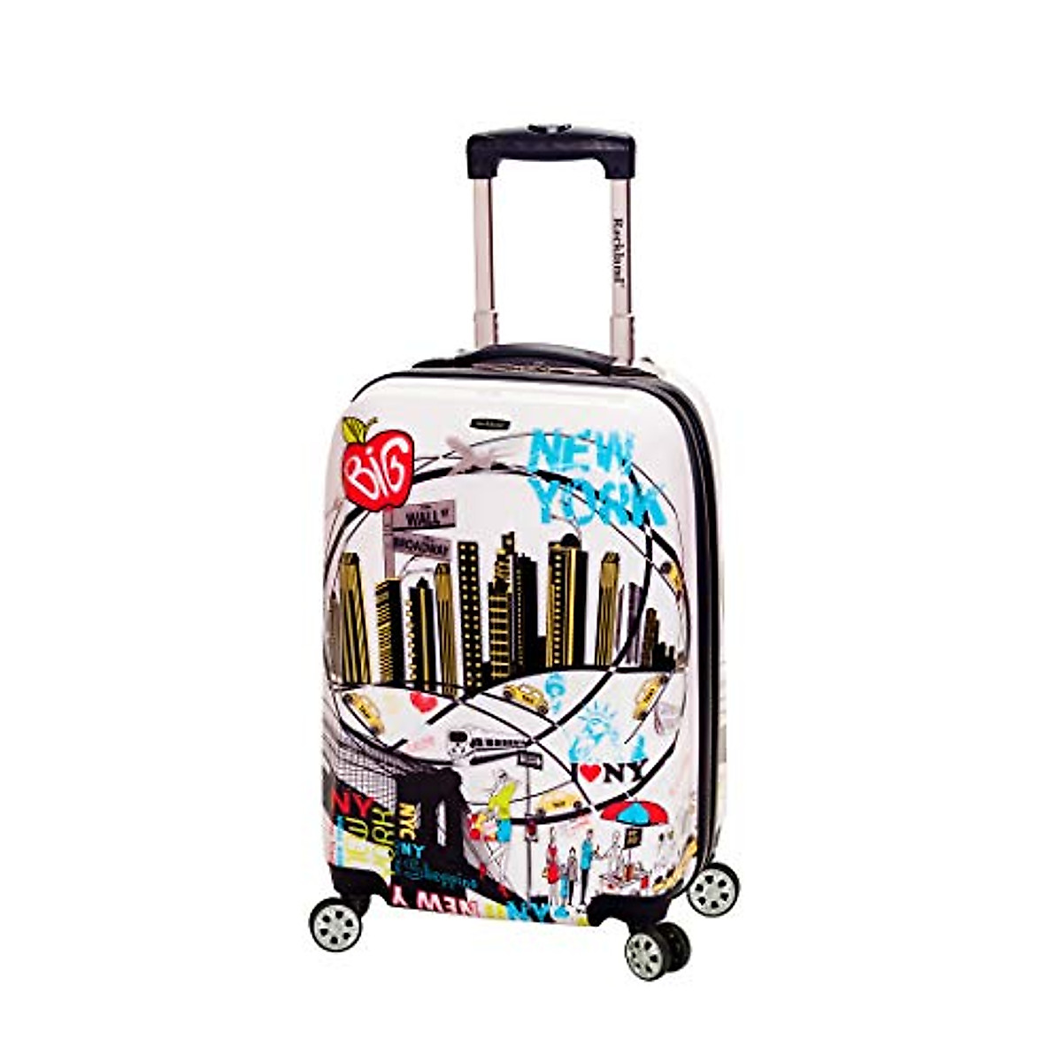Rockland Departure Hardside Spinner Wheel Luggage Set, New York, 2-Piece (20/28)