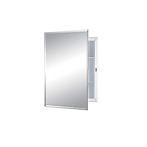 Jensen 868M22XWHZX S-cube Single-Door Recessed Mount Medicine Cabinet