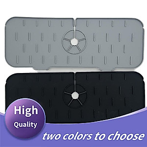 Zenc Kitchen Sink Mat, Silicone Sink Mat, Water Mat, Sink Mat (Grey)
