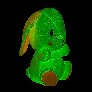 Little Room Naturally Glow in The Dark Bunny Stuffed Animal Plush Toy, 14 Inches (L1001), White