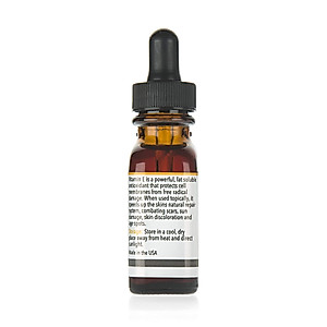 Bos Essentials Natural Vitamin E Oil (>90% D-Alpha Tocopherol) | Pure & Undiluted Oil | Diminishes The Appearance of Scars, Wrinkles, & Other Skin Abnormalities | Non-GMO