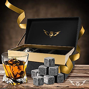 Whiskey Glasses Gift Set - Whisky Gifts for Men | Fill this Whiskey Glass Set with Your Favorite Bourbon or Scotch | Cool Gifts for Men, Father's Day Gift for Dad or Brother, Man Cave Accessories