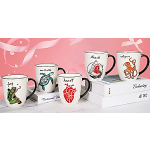 Ceramicfor Octopus Heat Changing Coffee Mug Cool Color Changing Mug Christmas Birthday Gifts for Men Women