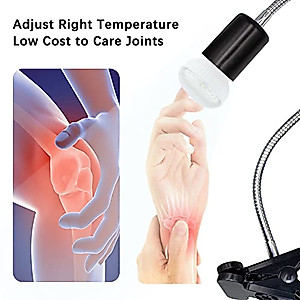 Pet Heating Light Lamp,Turtle Tank Light for Rreptiles,Flexible Clamp Lamp,Stand Heat Lamp,Adjustable Reptile Clamp Heat Lamp,with Clamp E27 Base 360° Hose Aquarium,for Reptiles Lizard Turtle,No Bulb