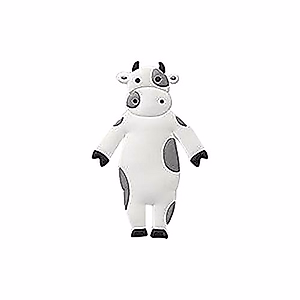 DUO ER Cute Cow Cartoon Animal Hook Free Punch Fridge Magnet Key Sticky Hook Hat Clothes Hook for Light Widgets Keychain Hook (Color : C)
