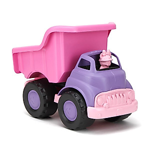 Green Toys Disney Baby Exclusive Minnie Mouse Dump Truck - Pretend Play, Motor Skills, Kids Toy Vehicle. No BPA, phthalates, PVC. Dishwasher Safe, Recycled Plastic, Made in USA.