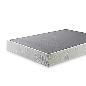 ZINUS Quick Lock Metal Smart Box Spring / 9 Inch Mattress Foundation / Strong Metal Structure / Easy Assembly, Full, White
