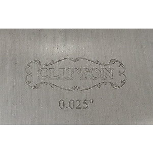 Bundle Set of 4 each Different Thickness Clifton Tool Company 3 x 6 Inches Thin Cabinet Scrapers (0.01, 0.015, 0.020, and 0.025 Inches) UK High Carbon Tool Steel TTWCSx4