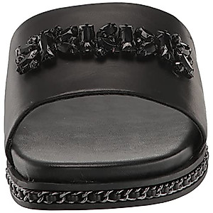 Karl Lagerfeld Paris womens Slide Sandal, Black, 10 US