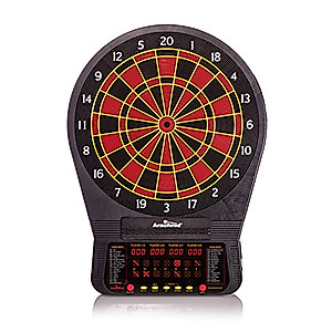 Arachnid Cricket Pro 670 Tournament-Quality Dartboard with 35 Games and 318 Variations (6 Cricket Games) , Black