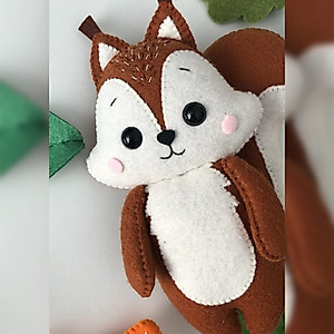 HellooColor 4x8 Pcs Felt Fabric Sheet 6x6 inches Brown Series Craft Squares Nonwoven 1mm Thick