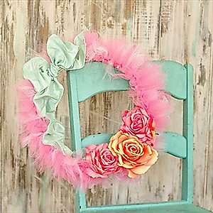 Expo International Premium Matte Tulle, Roll/Spool of 6 Inches X 25 Yards, Nylon-made Tulle Fabric, Matte Finish, Soft, Lightweight, Washable, Easy-to-Use, Aqua Blue