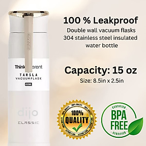 DIJO Classic Water Bottle (Pearl White)