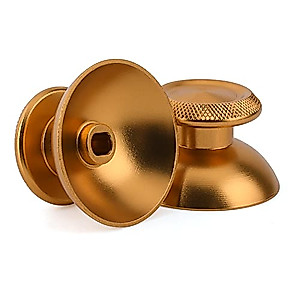 TOMSIN Metal Thumbsticks Replacement Kit for PS5 Controller – Aluminum Joysticks Accessories Compatible with PlayStation 5 DS Controller (Bronze)