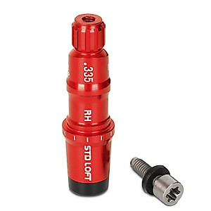 Gofotu Golf ADAPTER SLEEVE Compatible with TAYLORMADE M3 M4 M5 M6 R15 SLDR, RH .335 TIP RED