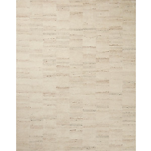 Loloi Amber Lewis x Loloi Rocky Collection ROC-03 Natural / Fog, 9'-3" x 13', Area Rug
