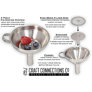 Spirit Infusion Kit - Infuse Your Booze - Alcohol Infusion Kit with Recipes to Make Over 70 Flavored Vodkas. This Liquor Infusion Kit Makes a Great Cocktail Gift!