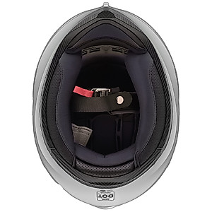 GDM Ghost Full Face Motorcycle Helmet with Clear and Gold Shields (Pearl White, Medium)