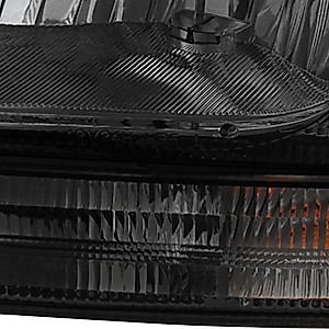 AKKON - For Ford F250/350/450/550 Superduty Smoked Headlights w/Signal Lamps + Black Smoke Tail Lights Combo