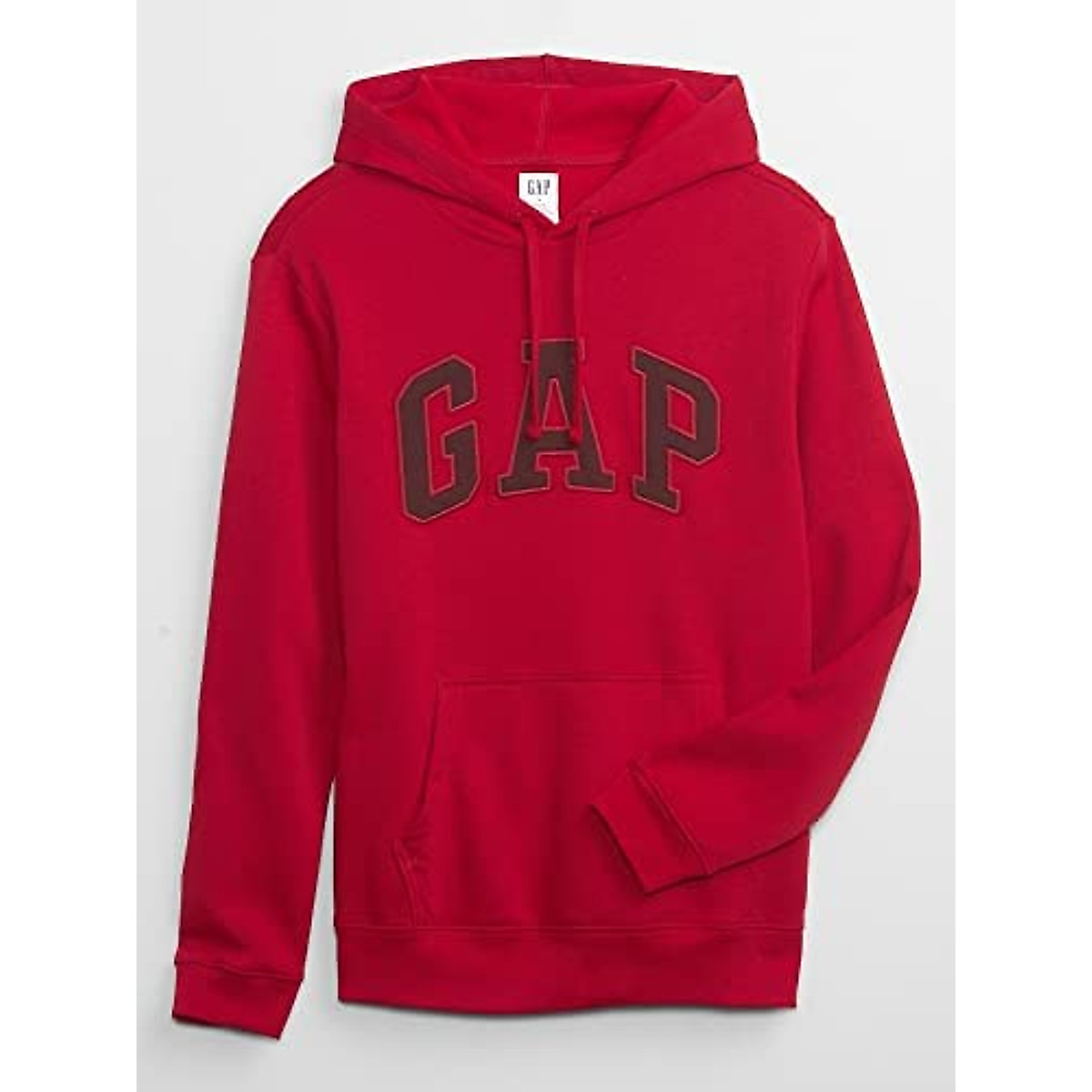 GAP mens Logo Fleece Hoodie Sweatshirt, Crimson Red, X-Large US